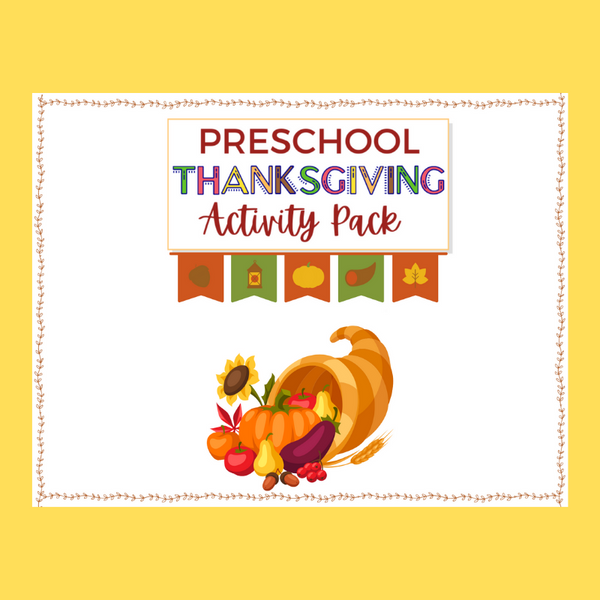 Preschool Thanksgiving Activity Pack - Kindergarten Ready Shop