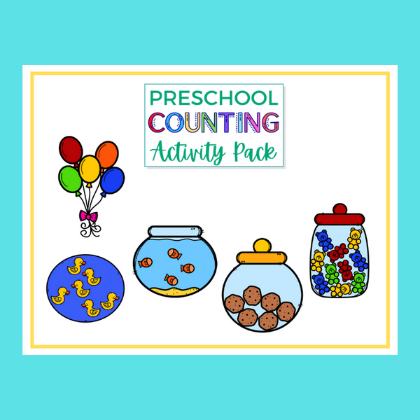 BONUS: Preschool Counting Activity Pack - Kindergarten Ready Shop