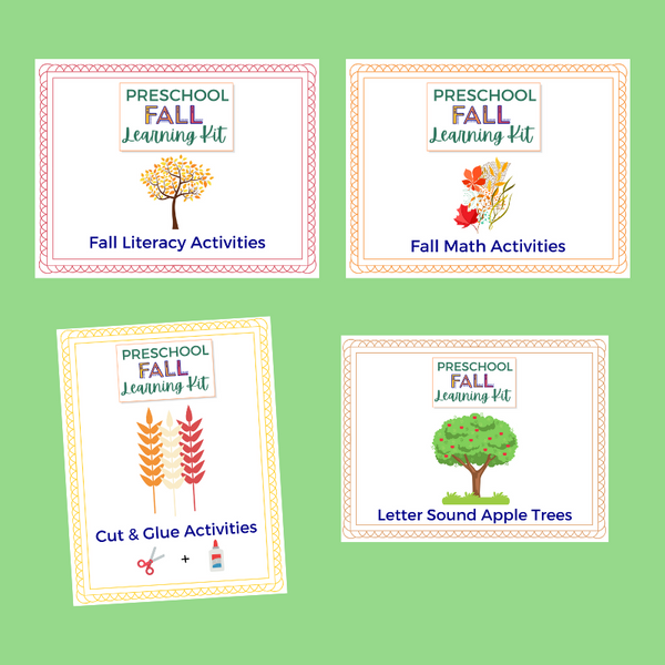Preschool Fall Learning Kit - Kindergarten Ready Shop