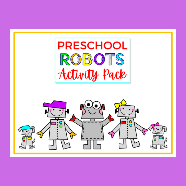 Robots Activity Pack - Kindergarten Ready Shop