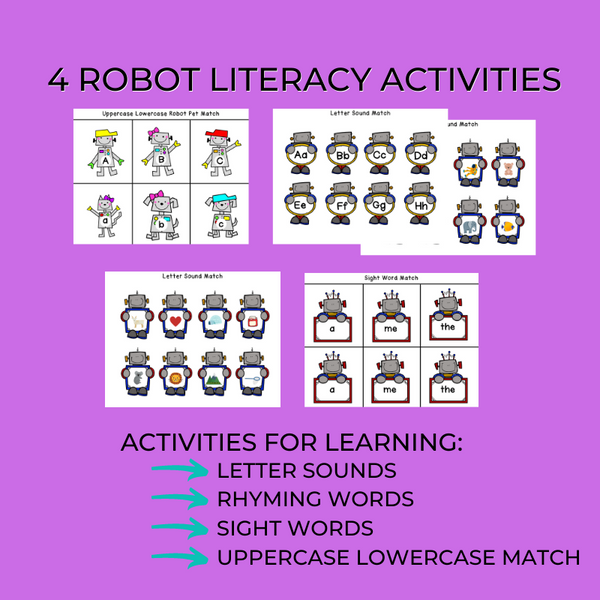 Robots Activity Pack - Kindergarten Ready Shop