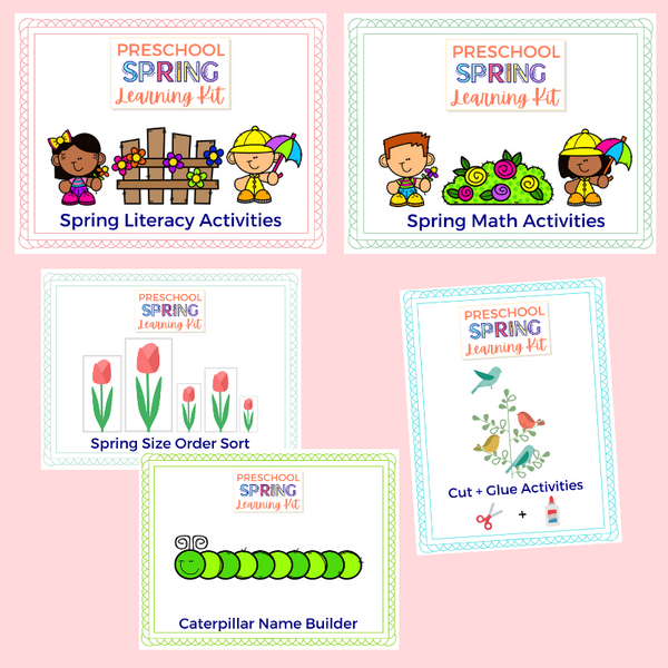 Preschool Spring Learning Kit - Kindergarten Ready Shop