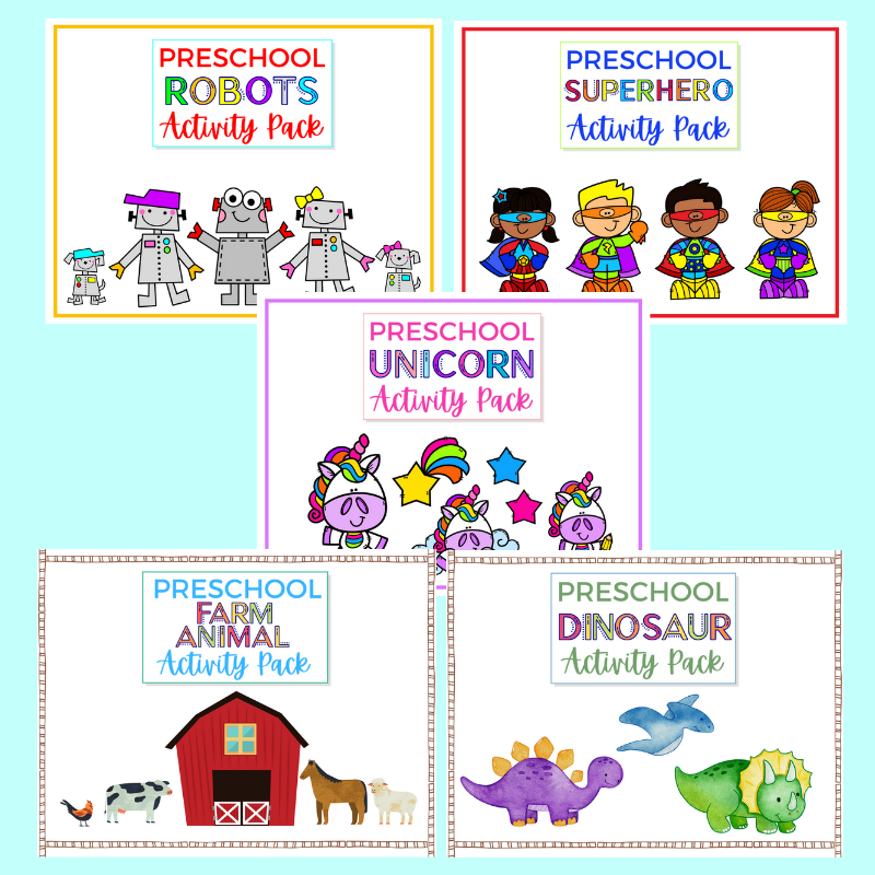 Themed Activity Packs - Kindergarten Ready Shop